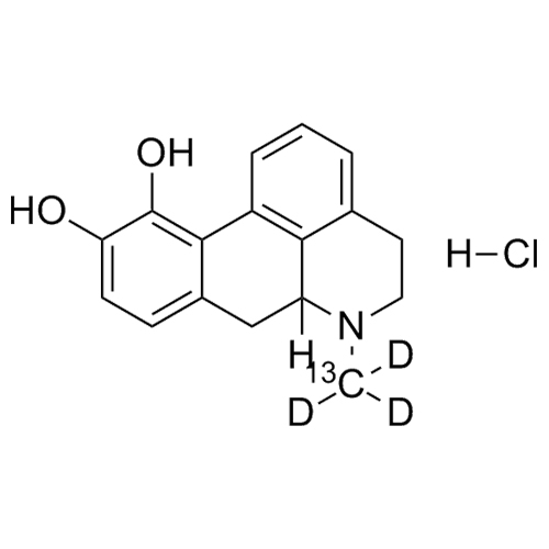 rac-Apomorphine-13C-d3 HCl - CAS - 68821-04-5 (non-labelled)