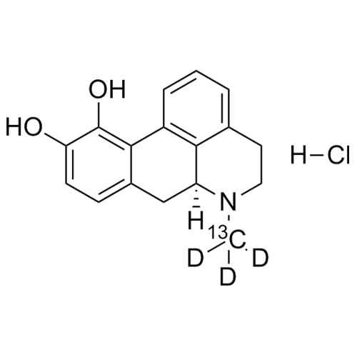 (S)-Apomorphine-13C-d3 HCl - CAS - 41035-30-7 (non-labelled)