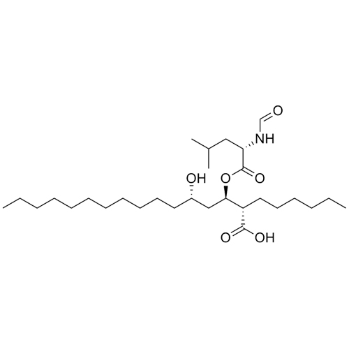 (2S,3R,5S)-3-((formyl-L-leucyl)oxy)-2-hexyl-5-hydroxyhexadecanoic acid ...